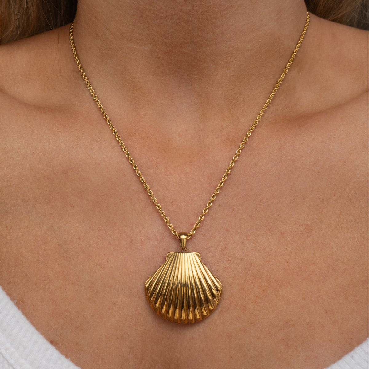Large Shell Necklace – JacqMaria Jewelry