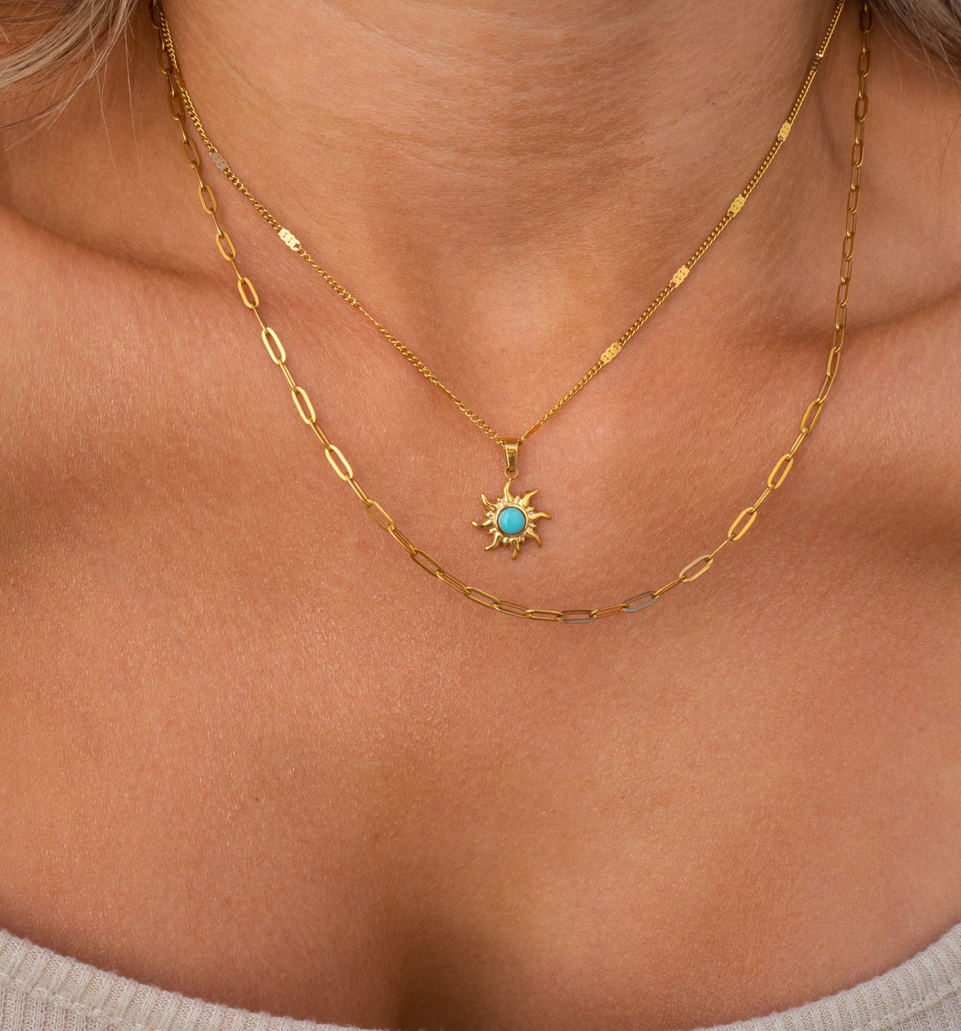 Turquoise Sun Choker – JacqMaria Jewelry