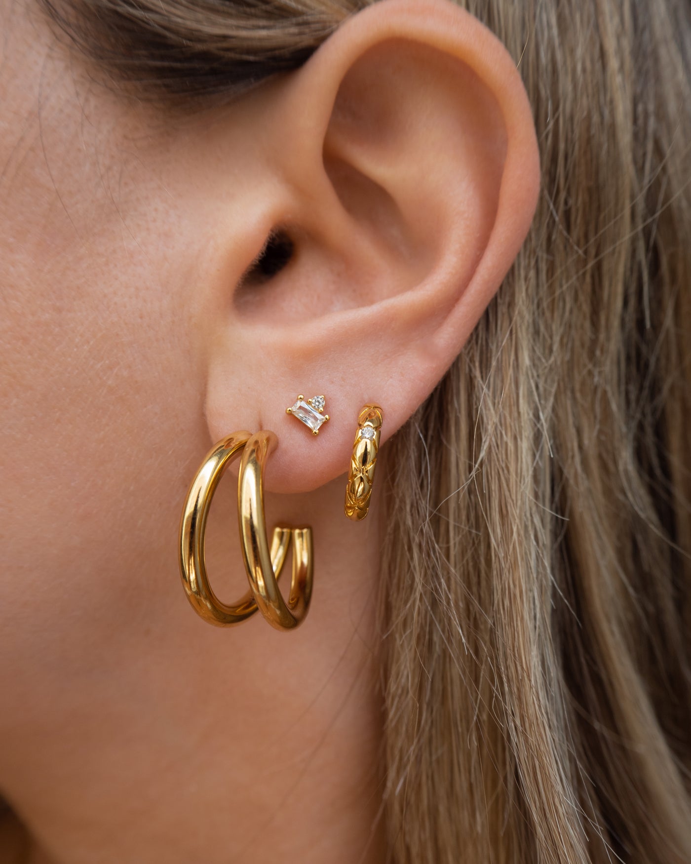 Maya Double Hoops – JacqMaria Jewelry