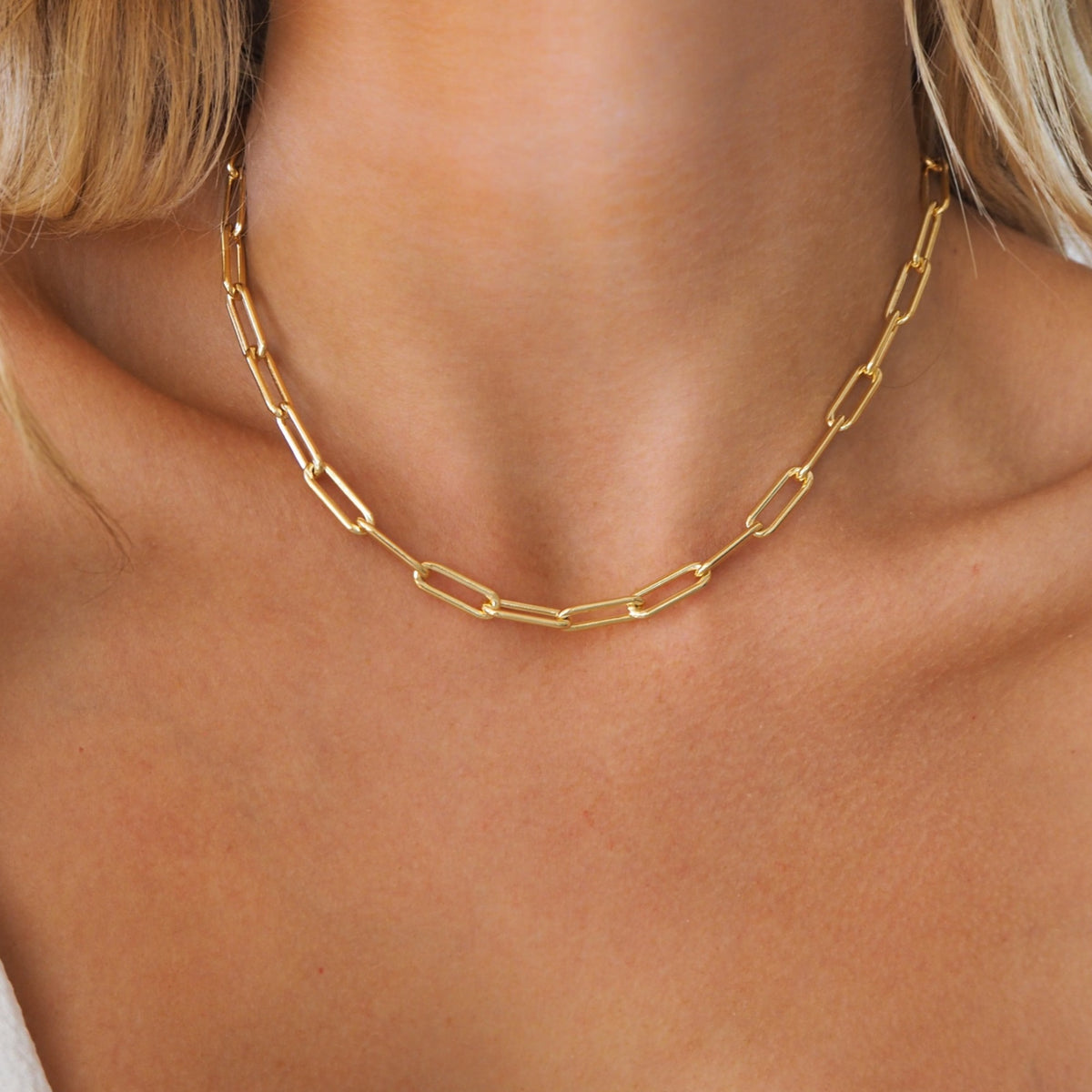 Large Link Necklace – JacqMaria Jewelry