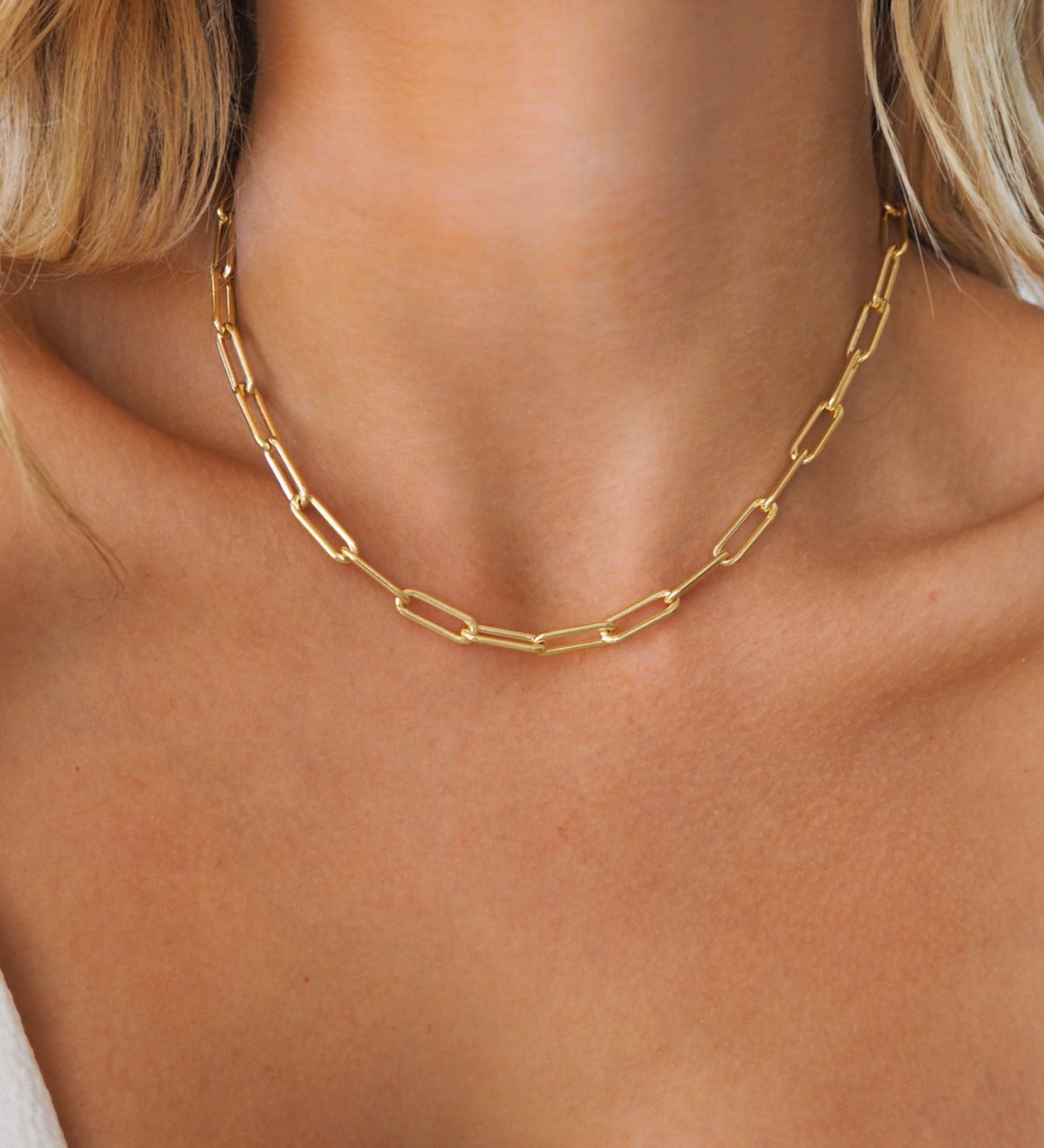 Large Link Necklace – JacqMaria Jewelry